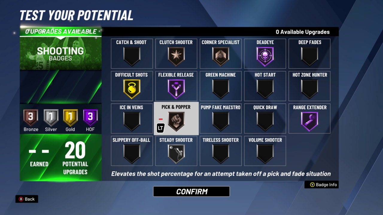 NBA2K20 Shooting Badges - Operation Sports