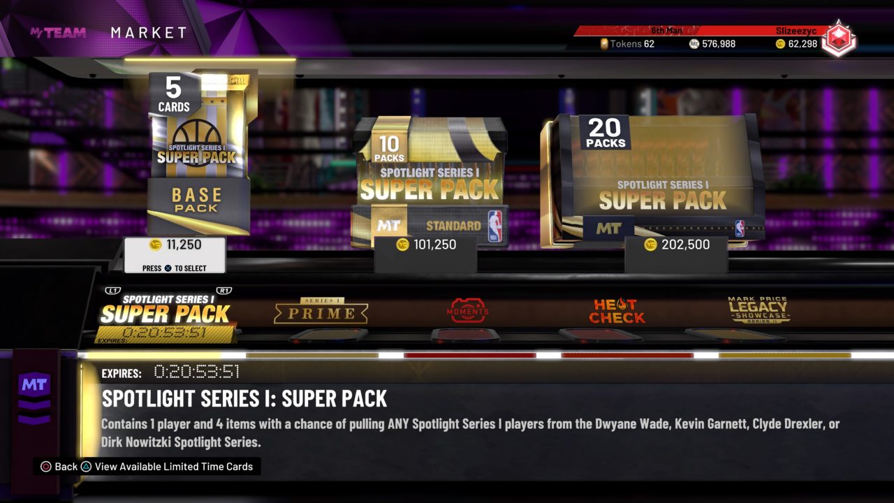 NBA 2K20 MyTeam: All Spotlights in Packs - Operation Sports