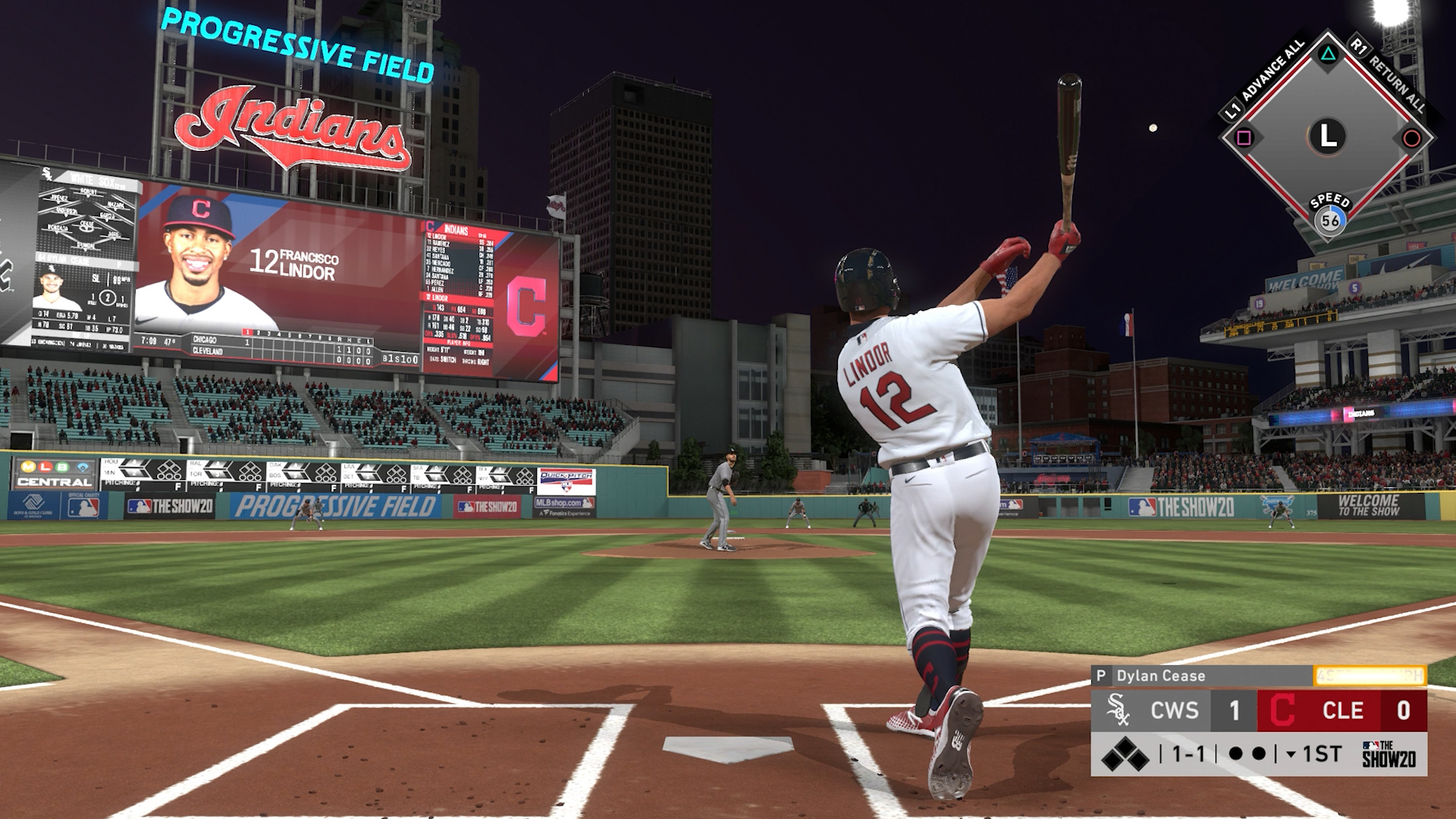 Indians Home Run Swings: MLB The Show 20 Vs. Real Life