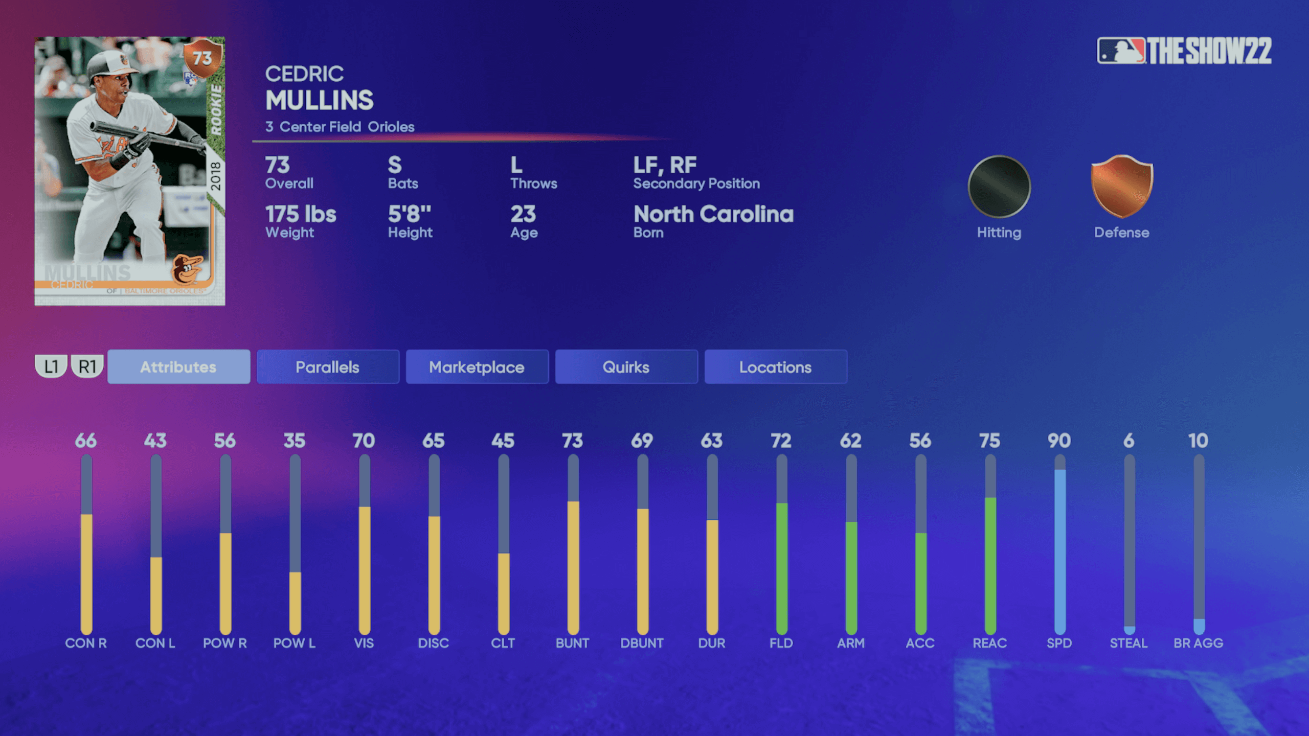 Rookie Cedric Mullins - Operation Sports